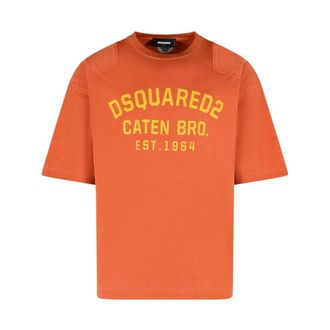 Dsquared2 Herren, Oberteile, Orange, XLGr&ouml;&szlig;e