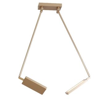 Luce-Ambiente-Design LED ceiling light Book in Gold Aluminum with Adjustable Diffusers 3200k