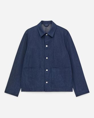 Arket Workwear-Jacke Aus Denim -Blau