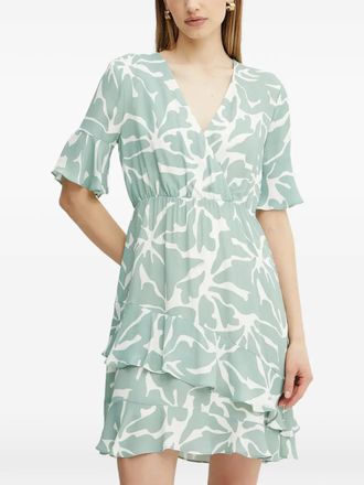 Fracomina robe &agrave; volants superpos&eacute;s - Vert