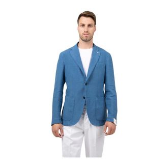 L.B.M. 1911 L.b.m. 1911, Homme, Vestes, Bleu, Taille: L Veste &agrave; un bouton