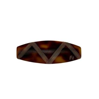 Fendi Barrette Vintage Pre-owned - Femme - Pre-owned - Brun - Taille: ONE Size