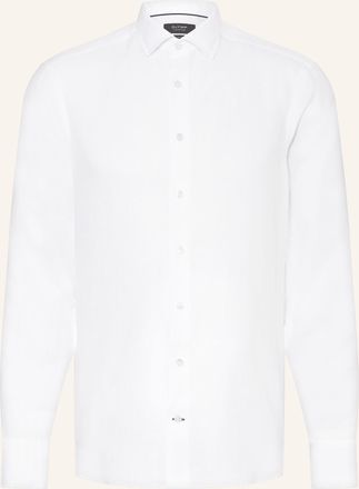 Olymp Olymp Signature Leinenhemd Tailored Fit weiss