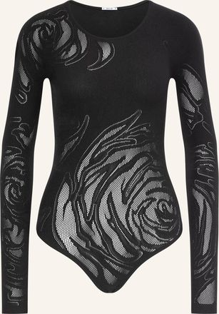 Wolford Spitzenbody schwarz