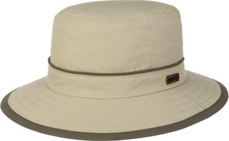 Stetson Kettering Outdoorhut Damen Herren Wasserabweisender Stoffhut mit UV-Schutz Faltbarer Nylonhut mit Paspelrand Schlapphut mit Coolmax-Futterband Sommer 