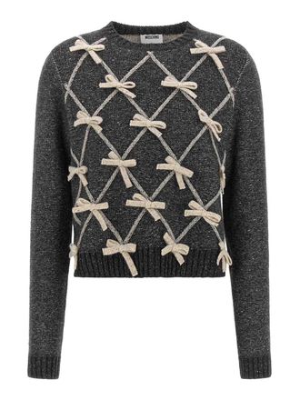 Moschino Rundhalspullover - Grau