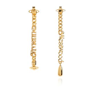Vivienne Westwood Femme, Accessoires, Jaune, Taille: ONE Size Brass Earrings