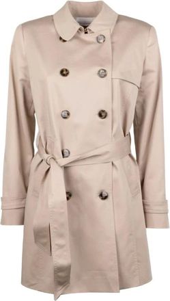 Marella Femme, Manteaux, Beige, Taille: 42 FR Double-breasted Coat