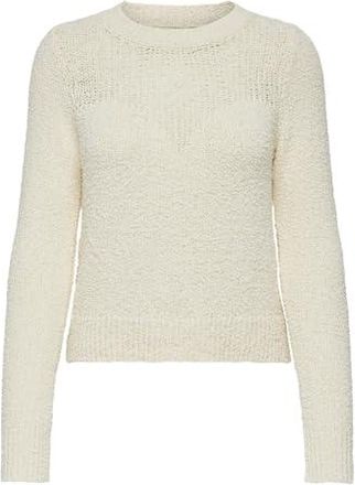 Only Pull en Maille ONLEMIRA Pull en Maille Ecru, L, Ecru, L