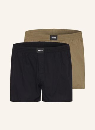 HUGO BOSS 2er-Pack Web-Boxershorts S. Cw Peach braun