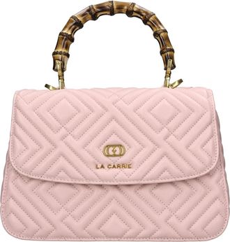 La Carrie Femme, Sacs, Rose, Taille: ONE Size Leather Chain Shoulder Bag