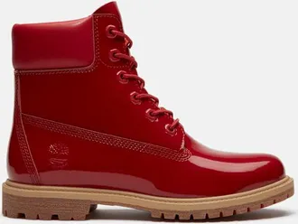 Timberland Wasserdichter 6-Inch Boot aus Timberland Premium Lackleder f&uuml;r Damen in Rot, Damen, Rot, Gr&ouml;&szlig;e
