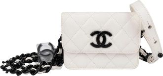 Chanel Crossbody Bags - Chanel Quilted Caviar Leather Single Flap Bum Bag - Gr. unisize - in Bunt - f&uuml;r Damen