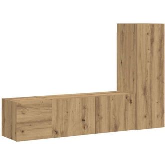 vidaXL Vidaxl - Meubles tv muraux 3 pcs ch&ecirc;ne artisanal bois ding&eacute;nierie