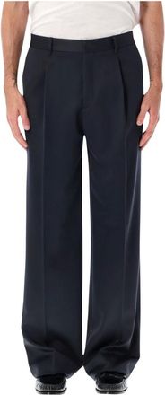 Lardini Homme, Pantalons, Bleu, Taille: L Pantalon en Laine Pliss&eacute;