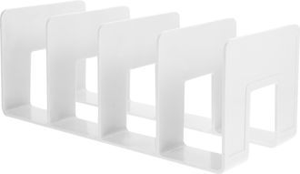 Cabilock Schreibtisch Organizer Multifunktional Dokumentenablage B&uuml;cherregal B&uuml;ro Ablagesystem f&uuml;r Ordner und Hefte Platzsparend Wei&szlig; f&uuml;r B&uuml;ro und Zuhause