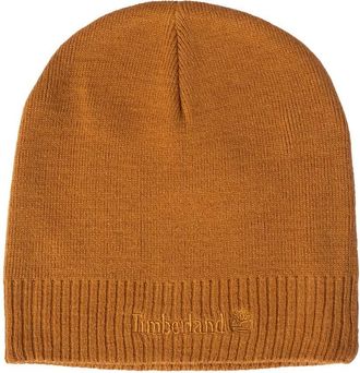 Timberland Knit Logo Beanie One Size Wheat
