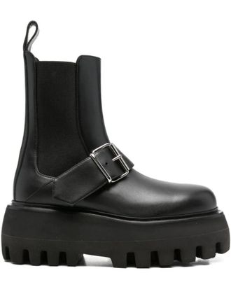 Alexander McQueen Alexander McQueen Stiefel - Sofa Buckle Boot In Black - Gr. 40 (EU) - in Schwarz - f&uuml;r Damen