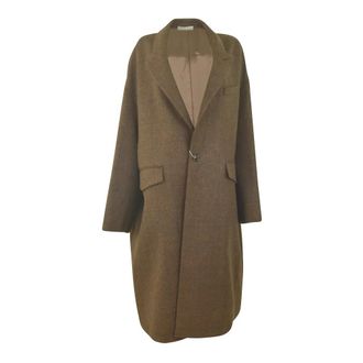 Maison Margiela Single-Breasted Manteaux - Femme - Manteaux - Brun - Taille: 36 FR