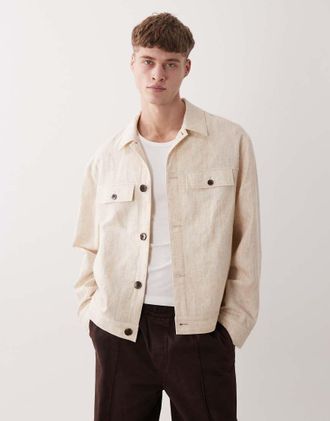Asos Veste textur&eacute;e - Taupe-Neutre