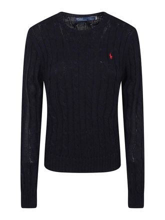 Polo Ralph Lauren Pull Col Rond - Bleu Fonc&eacute;