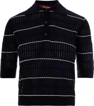 Max Mara Femme, Tops, Multicolore, Taille: 40 FR Pull Polo C&ocirc;tel&eacute;