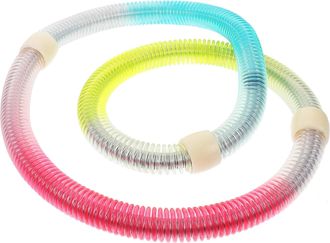 Artibetter Faltbarer Bauchreifen mit Federsystem Kunststoff Stahl Material Indoor Fitnessger&auml;t f&uuml;r Damen Tragbares Trainingszubeh&ouml;r zur Fettverbrennung und Taill