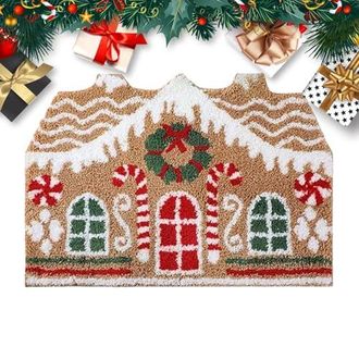 Generic Tapis de Porte dentr&eacute;e de No&euml;l, Tapis dentr&eacute;e dint&eacute;rieur | Paillasson de Maison en d&eacute;pice | pour Chambre &agrave; Coucher, Douche, Cuisine, Porche, Salle de 