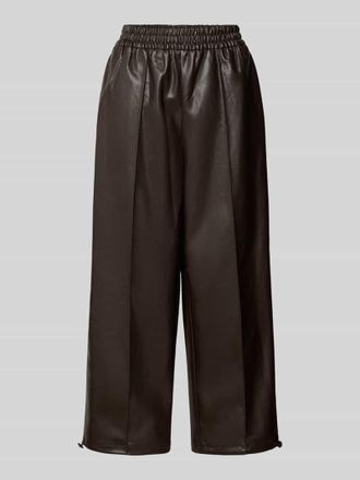 Rich & Royal Straight Fit Hose in Leder-Optik
