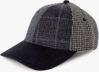 Hackett bi -materielle Kappe mit gebogenem Visier - Blau