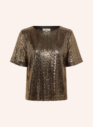 Part Two Blusenshirt Viggipw Mit Pailletten gold