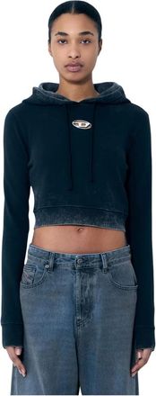 Diesel Femme, Sweatshirts et sweats &agrave; capuche, Noir, Taille: 40 FR F-Slimmy-Hood-P5 SweaT-shirt