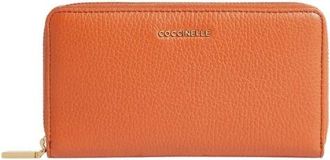 Coccinelle Femme, Accessoires, Brun, Taille: ONE Size Metallic Soft Large Wallet