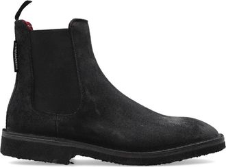 Dsquared2 Femme, Chaussures, Noir, Taille: 40 1/2 EU Bottines Chelsea en Daim