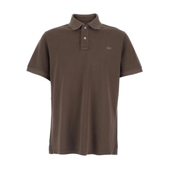 ERL Polohemd mit offenem Saum - - Tops - Herren - Braun - XL