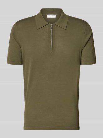 Tiger Of Sweden Regular Fit Poloshirt mit kurzem Rei&szlig;verschluss Modell ORBIT