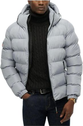 Superdry Homme, Vestes, Gris, Taille: 2XL Veste matelass&eacute;e &agrave; capuche