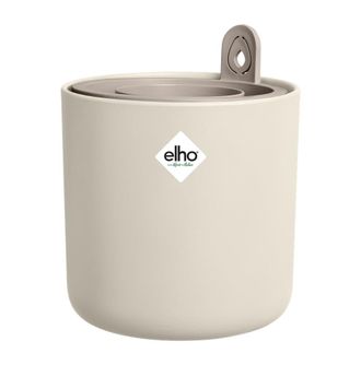 ELHO Amazing Avocado Pot 12 - Blumentopf f&uuml;r Z&uuml;chten Und Ernten - 100% recyceltes Plastik - &Oslash; 12.0 x H 12.1 cm - Wei&szlig;/Leinenwei&szlig;