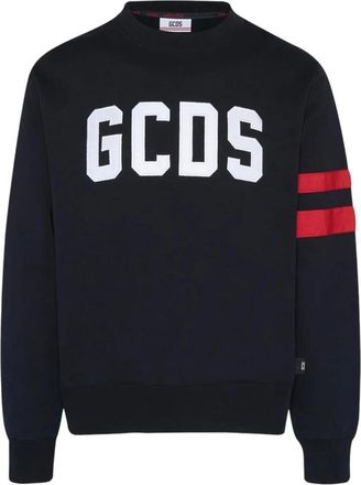 GCDS Gcds, Homme, Sweatshirts et sweats &agrave; capuche, Noir, Taille: 2XL SweaT-shirt Col Rond en Jersey de Coton