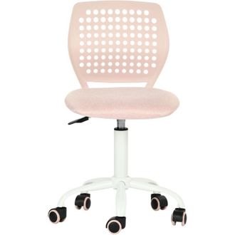 Furniture R FurnitureR Chaise de Bureau R&eacute;glable avec Roulettes Chaise de Travail Pivotante Dossier Respirant Si&egrave;ge Rembourr&eacute; Fauteuil &Eacute;tudiant Enfant Ado pour
