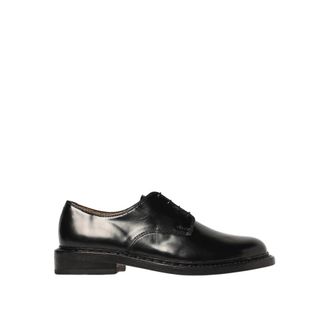 Our Legacy Homme, Chaussures, Noir, Taille: 45 EU Derbies en Cuir Noir &agrave; Lacets