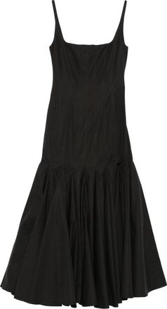 Jacquemus La Agave Pleated Midi Dress