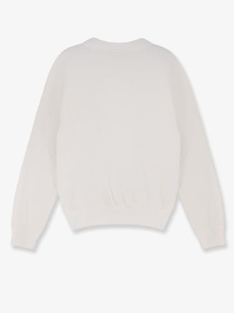 Polo Ralph Lauren Womens Crew-Neck Cotton-Blend Sweater White Sweatshirts