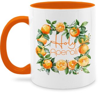 Shirtracer Tasse Tassen 325ml - Alkohol - Holy Aperoli | Holy Aperoly | Merchandise Aperol | Aperol Spritz | Aperol Kostüm | Aperol Fasching | Aperol Karneval | 