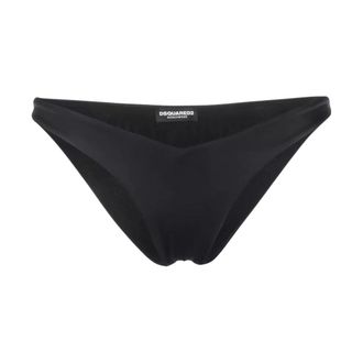 Dsquared2 Schwarzes Bikiniunterteil mit Logo - - Swimwear - Damen - Schwarzk - S