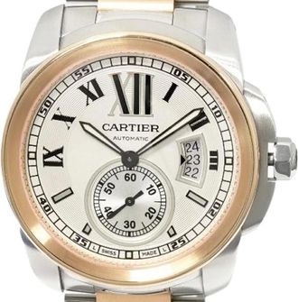 Cartier Pre-owned Acier inoxydable montres - Homme - Pre-owned - Blanc - Taille: ONE Size