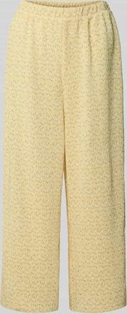 Pieces Regular Fit Culotte mit Allover-Muster Modell FLORA