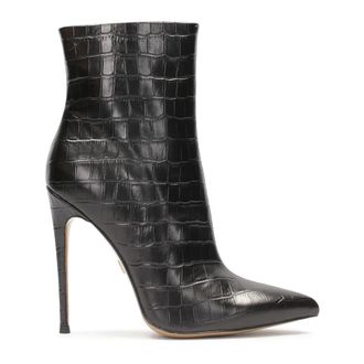 Kazar Elegante hohe Stiletto-Stiefel mit Krokodilmuster - - Shoes - Damen - Schwarzk - 40 EU