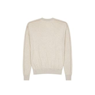 Brunello Cucinelli Womens Beige Cashmere Sweatshirt Clothing