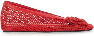 Ganni Femme, Chaussures, Rouge, Taille: 36 EU Jenny Ballerina